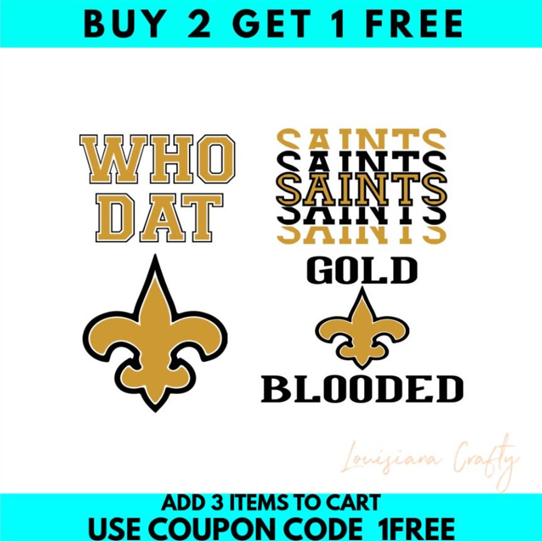 Who Dat SVG Saints SVG Gold Blooded Svg Saints SVG - Etsy UK