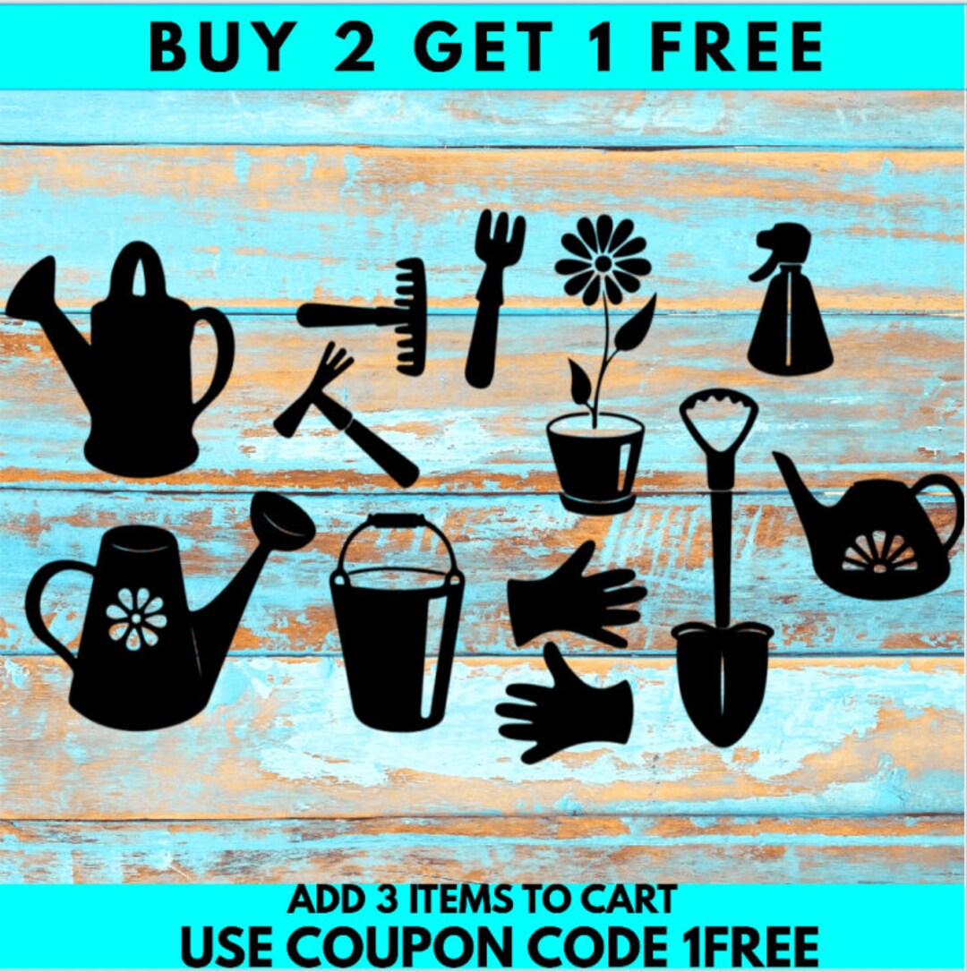 Gardening Tools SVG Bundle: Spring Garden Art (digital Download) - Etsy