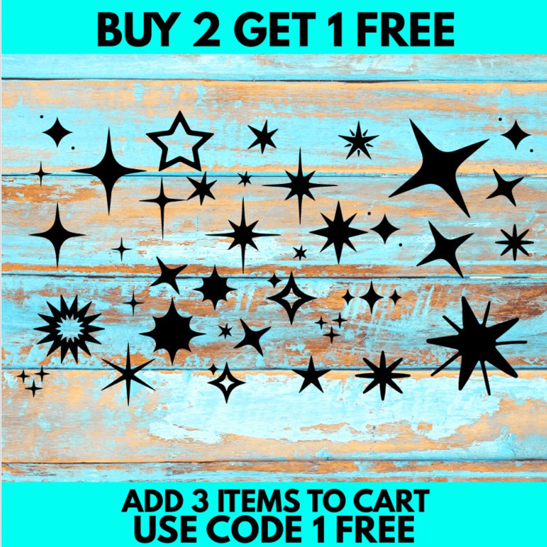 Sparkle SVG Bundle, Sparkle Stars SVG, Stars Svg, Star Clipart, Bright Stars, Twinkle Stars ...