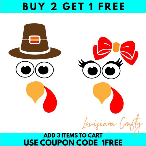 Turkey Svg Thanksgiving Svg Little Turkey Svg Cute Turkey | Etsy