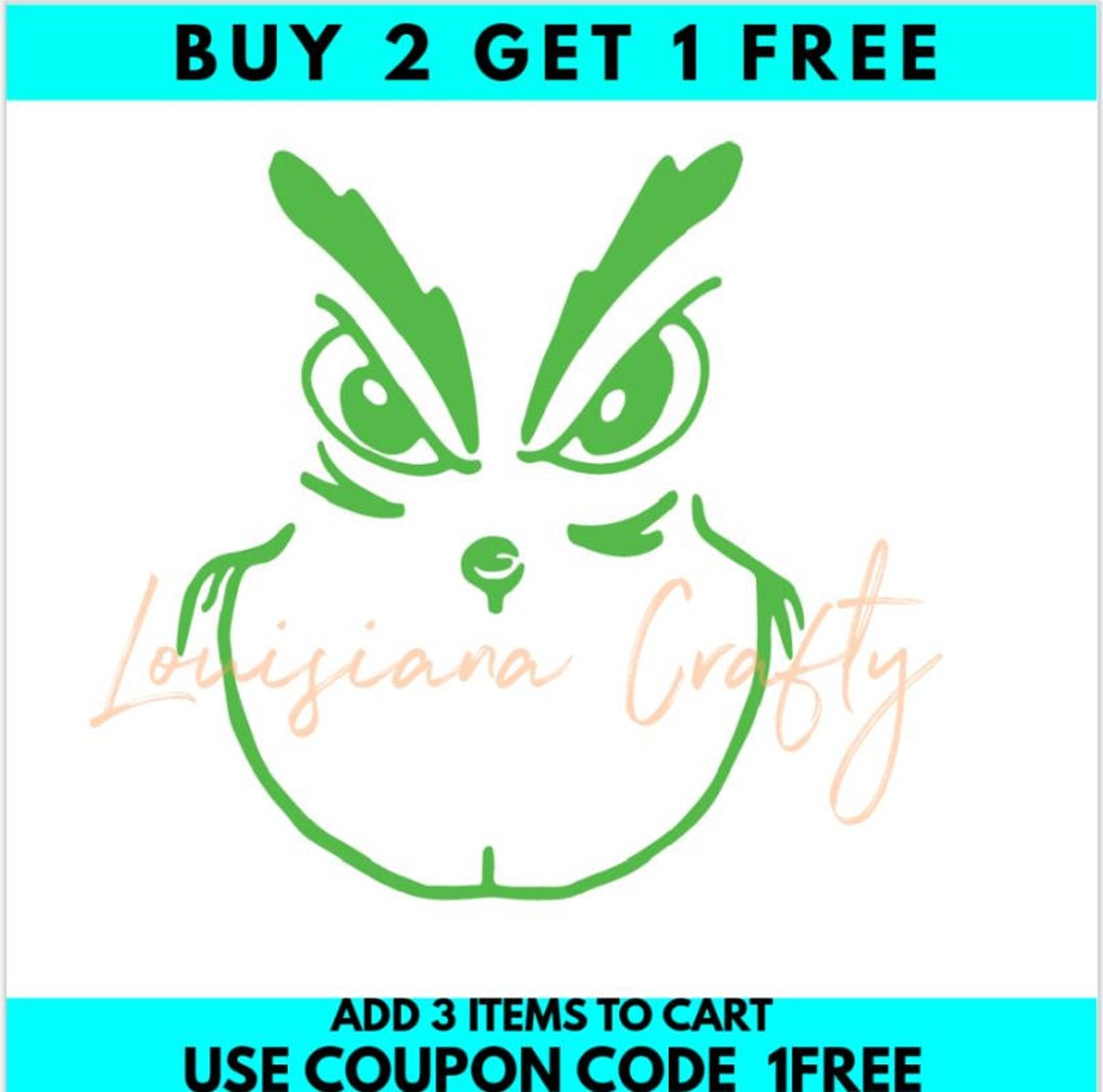 The Grinch Your A Mean One Mr Grinch Grinch Face Svg Png Dxf Etsy