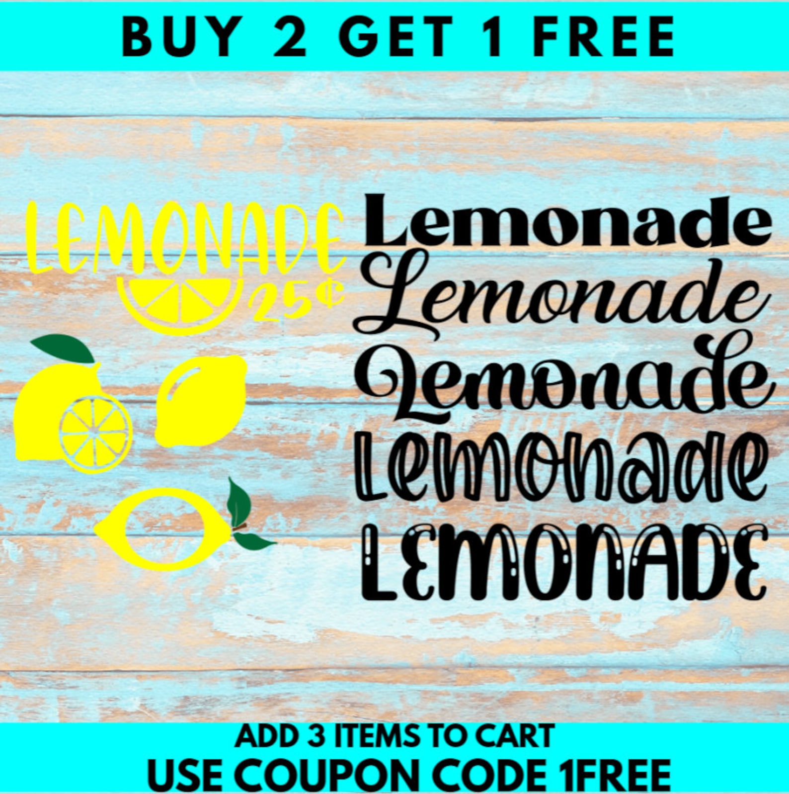 Lemon SVG Bundle Lemonade SVG Lemonade Stand SVG Digital - Etsy