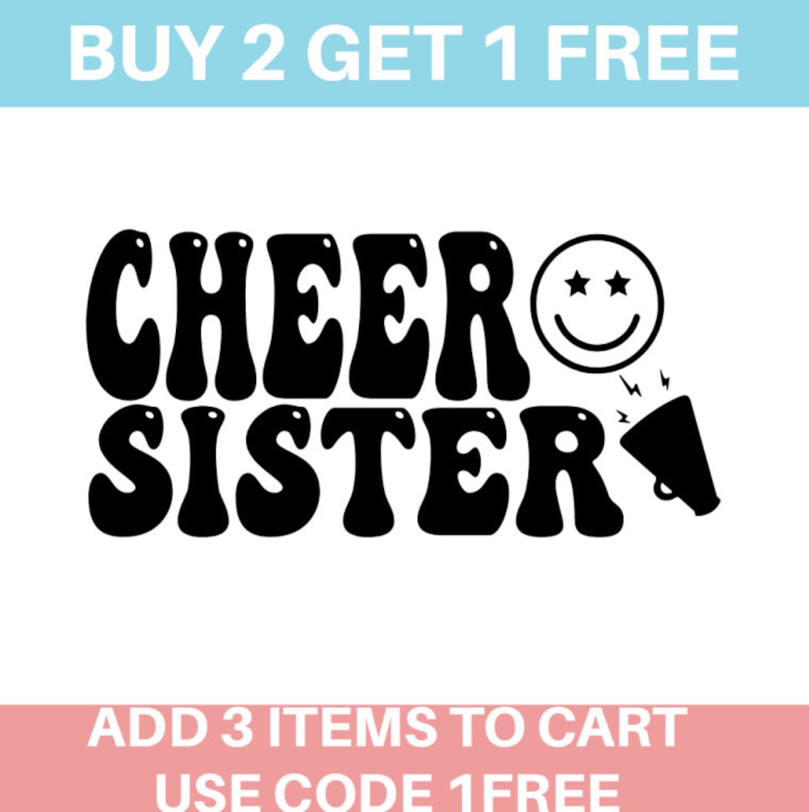 Cheer Sister Cheerleader Cheer Sis Cheer Digital - Etsy