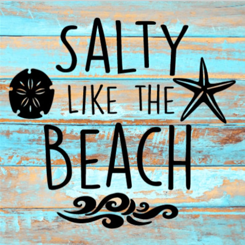 Salty Beach Sign (digital Download) - Etsy