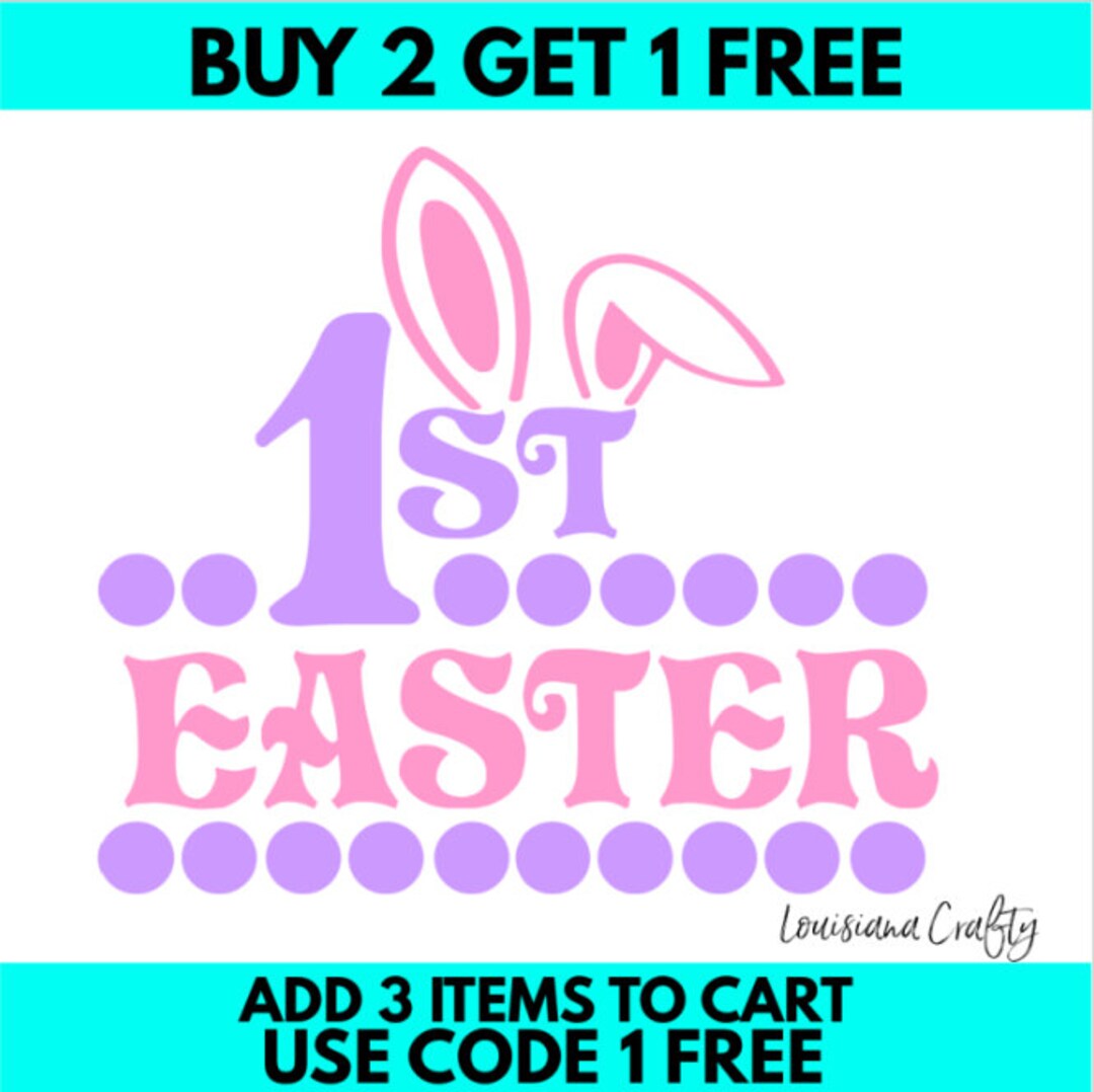 My 1st Easter SVG, My First Easter, SVG, Baby Girl 1st Easter, Svg/png ...