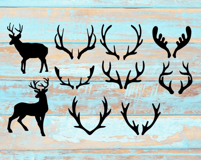 Deer Antler SVG Deer SVG Antler SVG Antlers Digital - Etsy