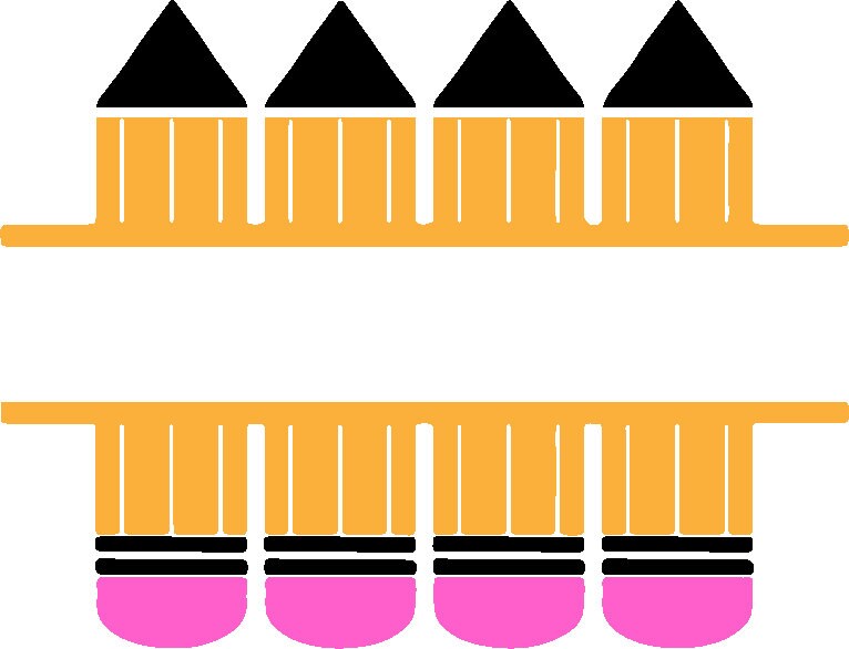 Pencil Name Frame SVG, Teacher SVG, Digital Download/cricut, Silhouette ...