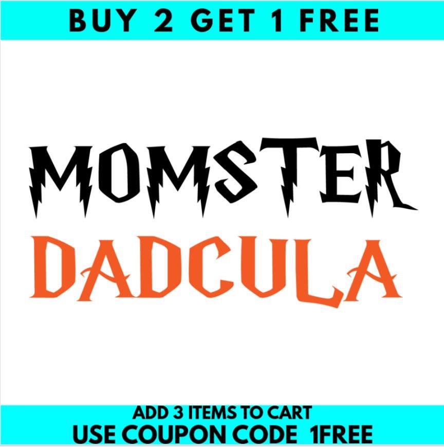 Momster Svg Dadcula Svg Monster Dracula Halloween Png Svg Etsy
