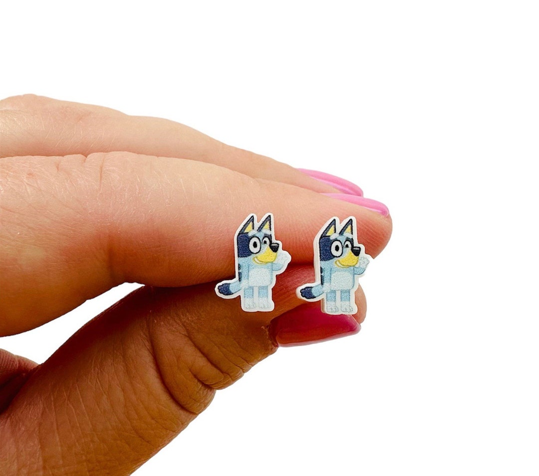 Bluey Stud Earrings for Girls| Bluey and Bingo Earrings| Gifts for ...