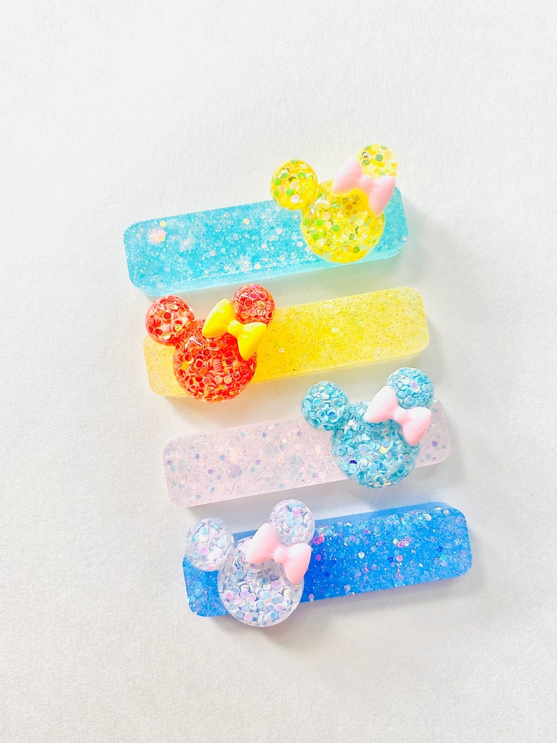 Minnie Mouse Hair Clips for Girls Disney Hair Clips Gifts - Etsy