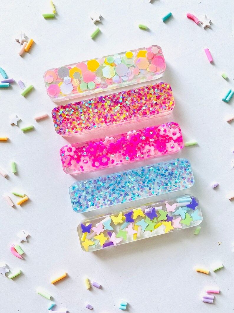 Spring Hair Clips for Girls Daisy Hair Clips Glitter Hair - Etsy