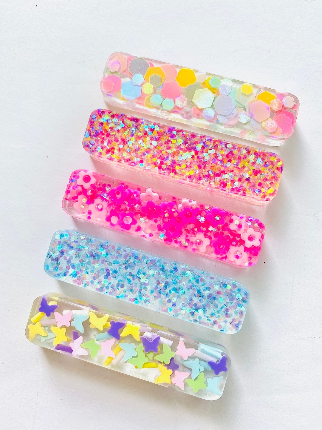 Spring Hair Clips for Girls| Daisy Hair Clips| Glitter Hair Clip| Gifts ...
