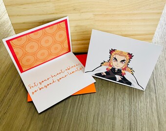 Anime Greeting Card | Etsy