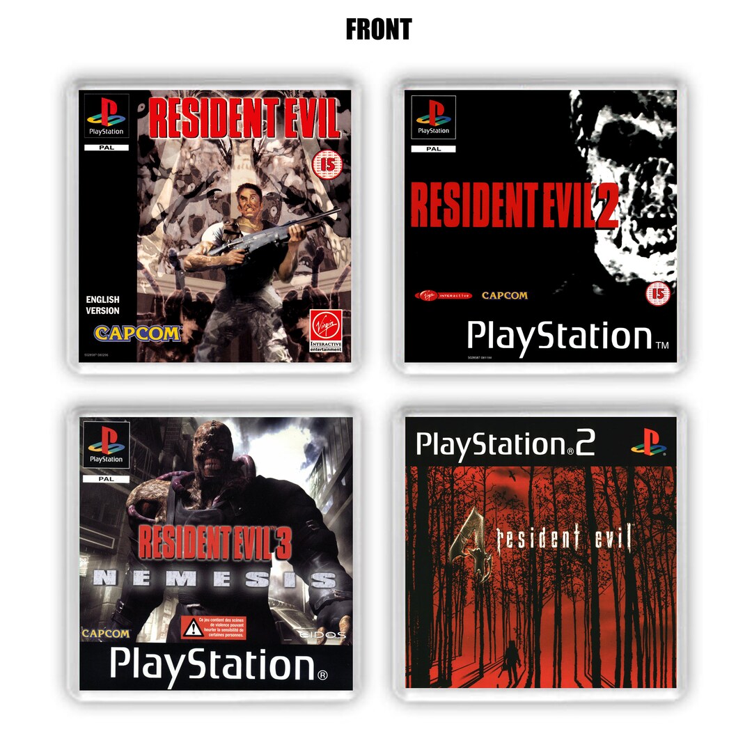 Resident Evil 1 4 Inspired Coaster Collection RES Remastered ...
