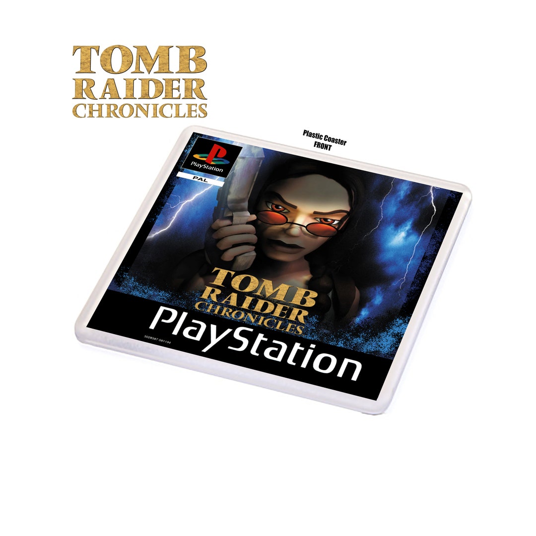 Tomb Raider Chronicles PS1 Plastic Cup Coaster Rare Game Retro Gift ...