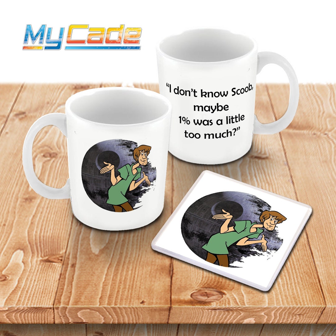 Scooby-doo Shaggy X Star Wars Meme Mug and Coaster Set Internet Trend ...