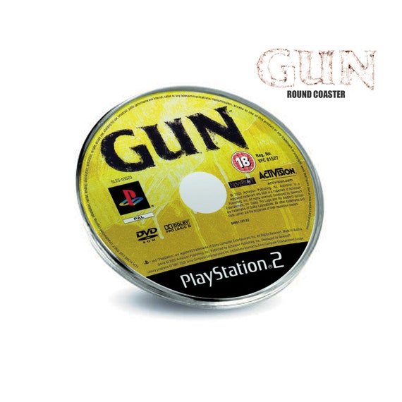 GUN Classic PlayStation PS2 Disc Style Plastic Coaster / | Etsy