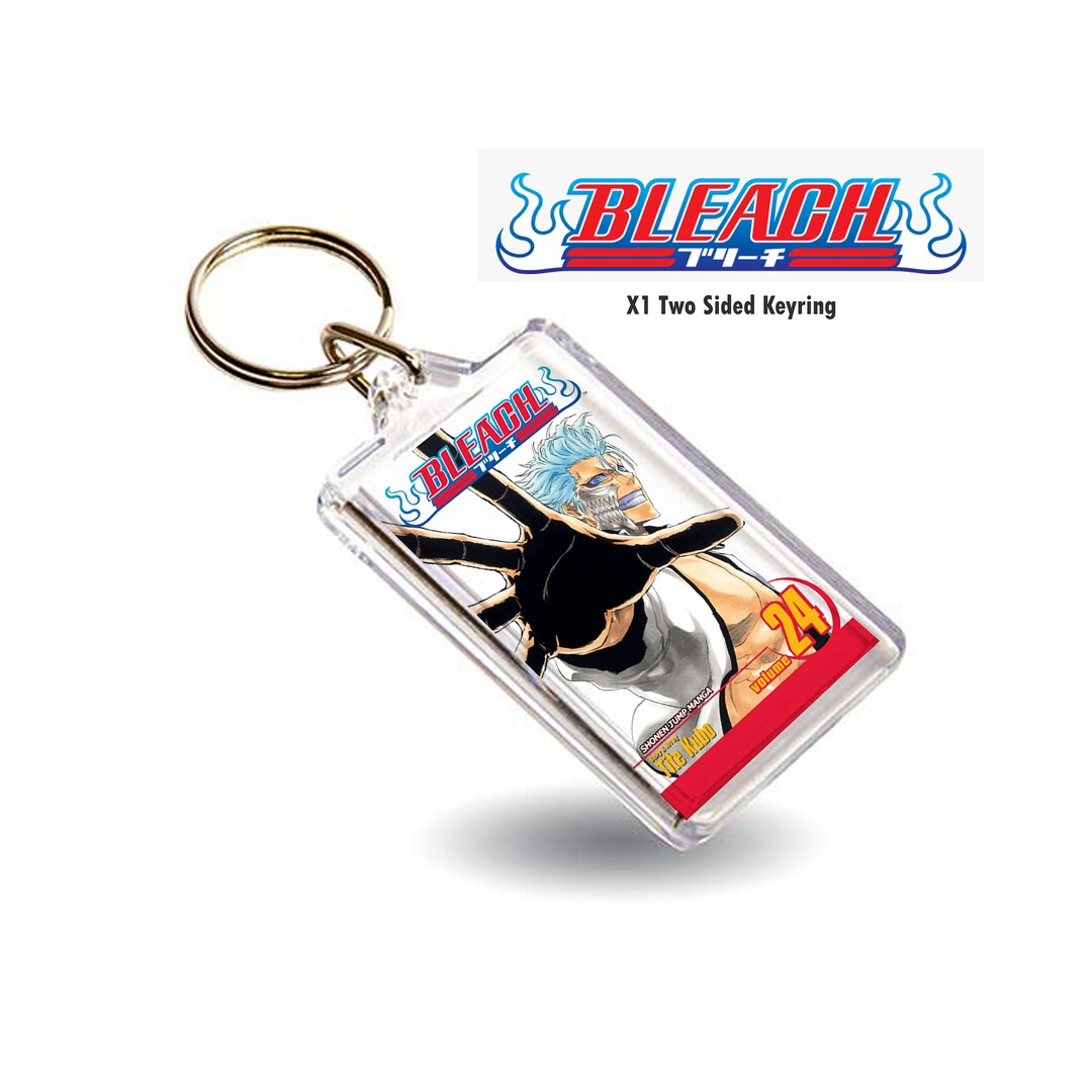 Bleach Vol 24 Manga Book Anime Inspired Keyring / Key Chain Duel Sided ...