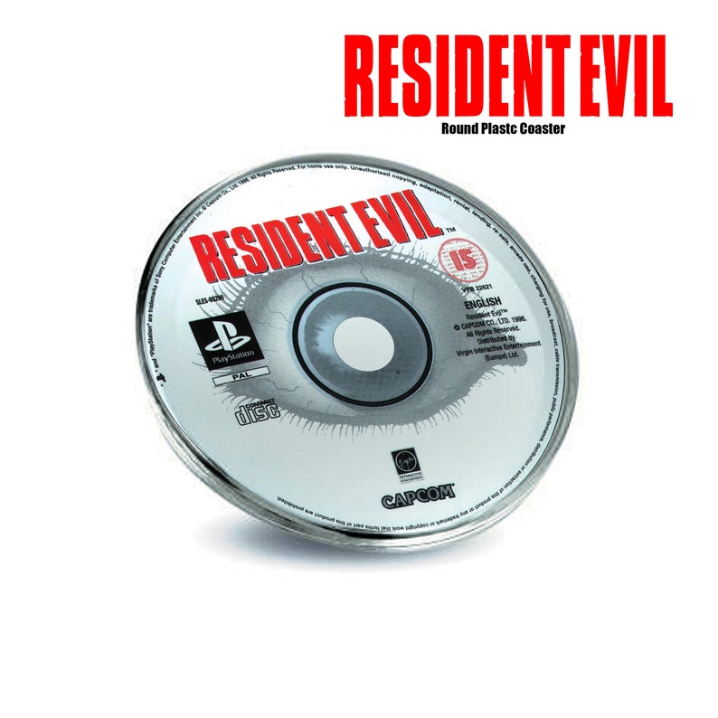 Resident Evil Games Classic Disc Style Plastic Coaster SET - Etsy