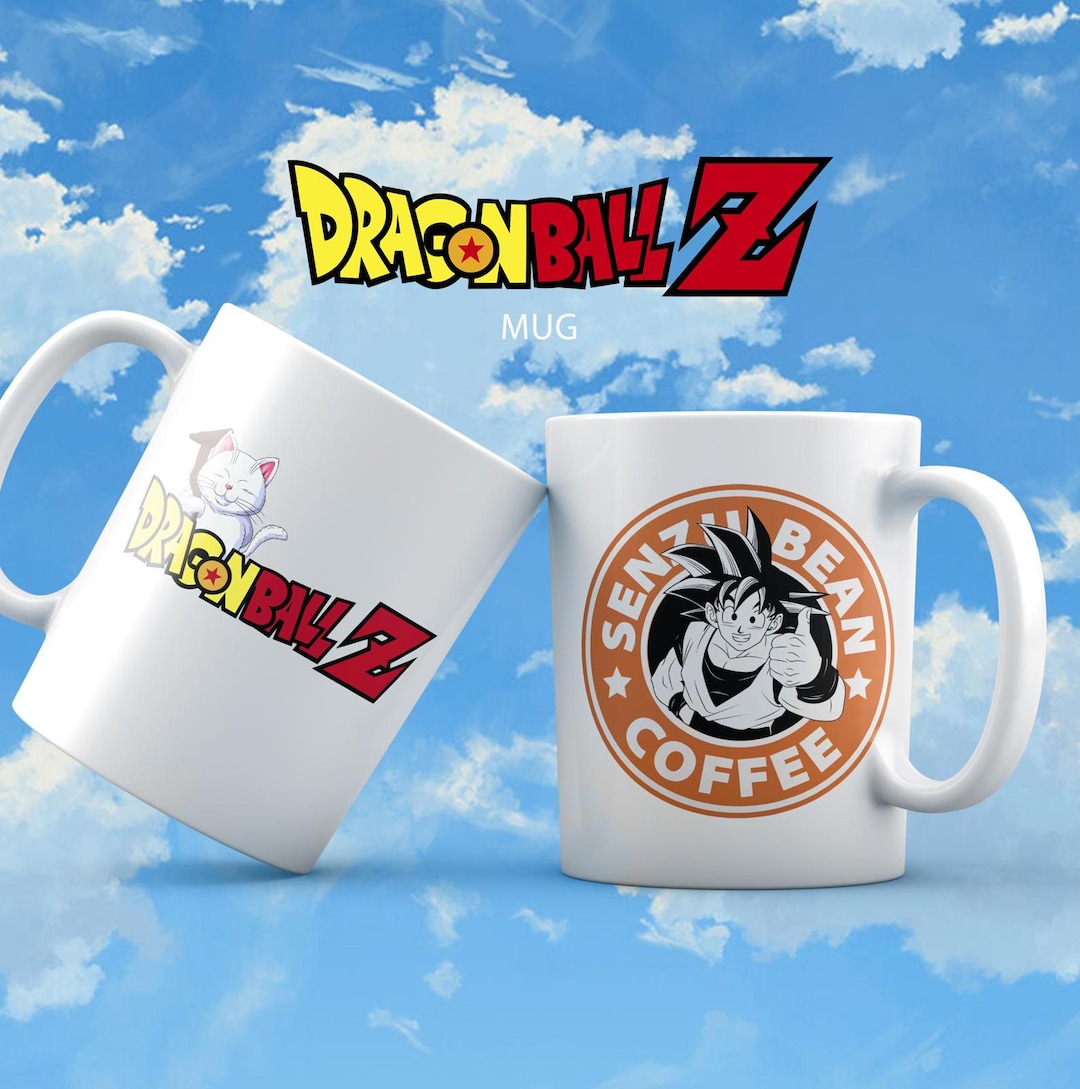 DBZ GOKU COFFEE Anime Mug Starbucks Style Senzu Bean Korin Themed ...