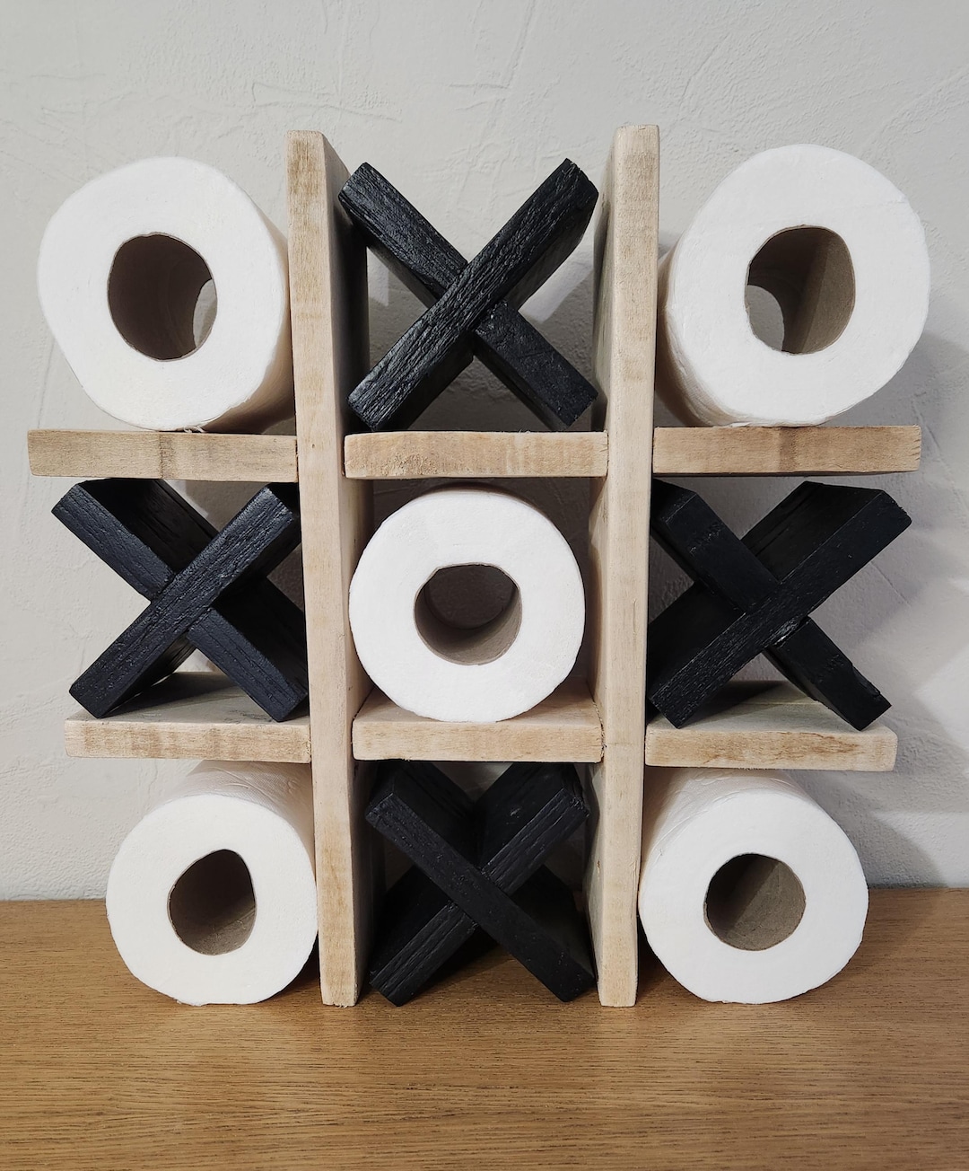Pallet Wood Tic-tac-toe Shelf Original Toilet Paper Storage - Etsy