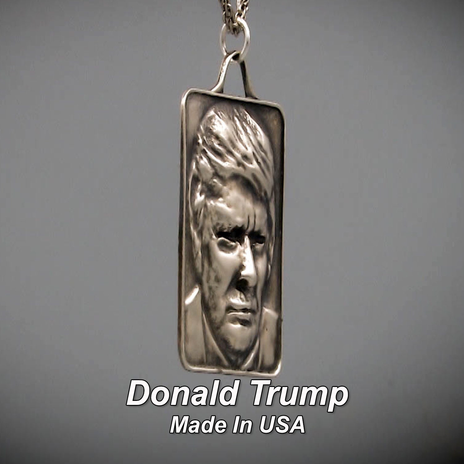 Donald Trump Necklace (sterling Silver 925) - Etsy