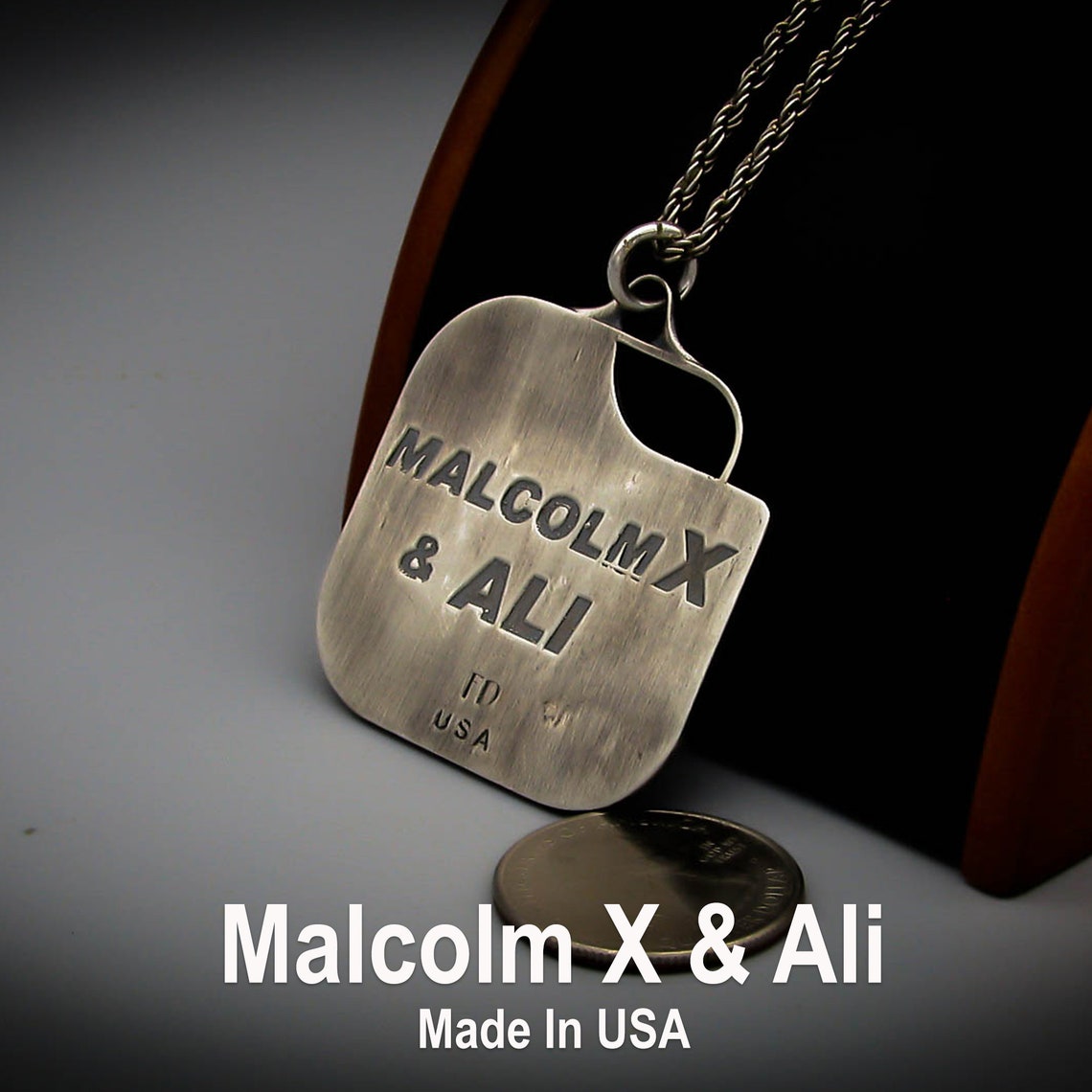 Malcolm X, and Muhammad Ali Necklace (sterling Silver) - Etsy
