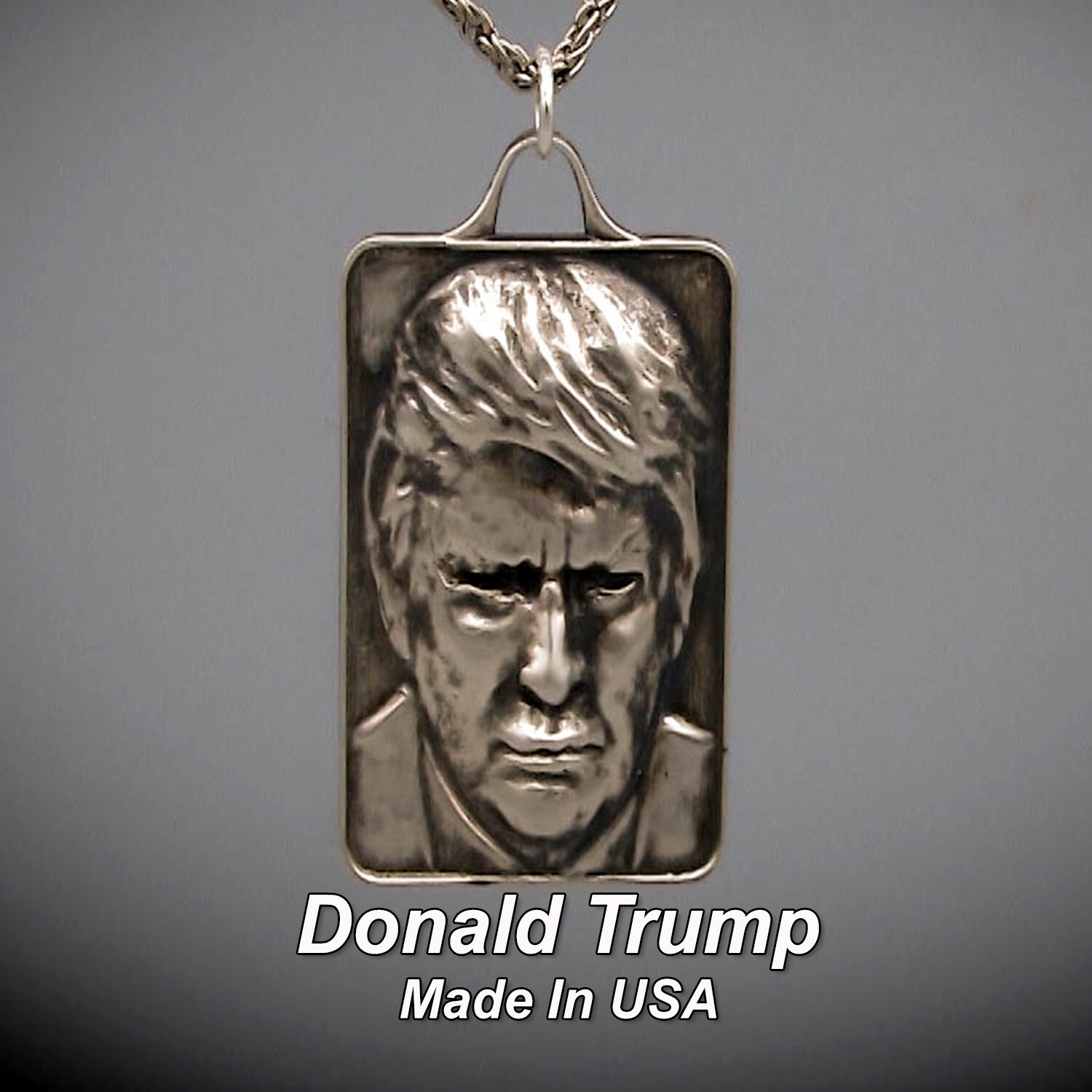 Donald Trump Necklace (sterling Silver 925) - Etsy