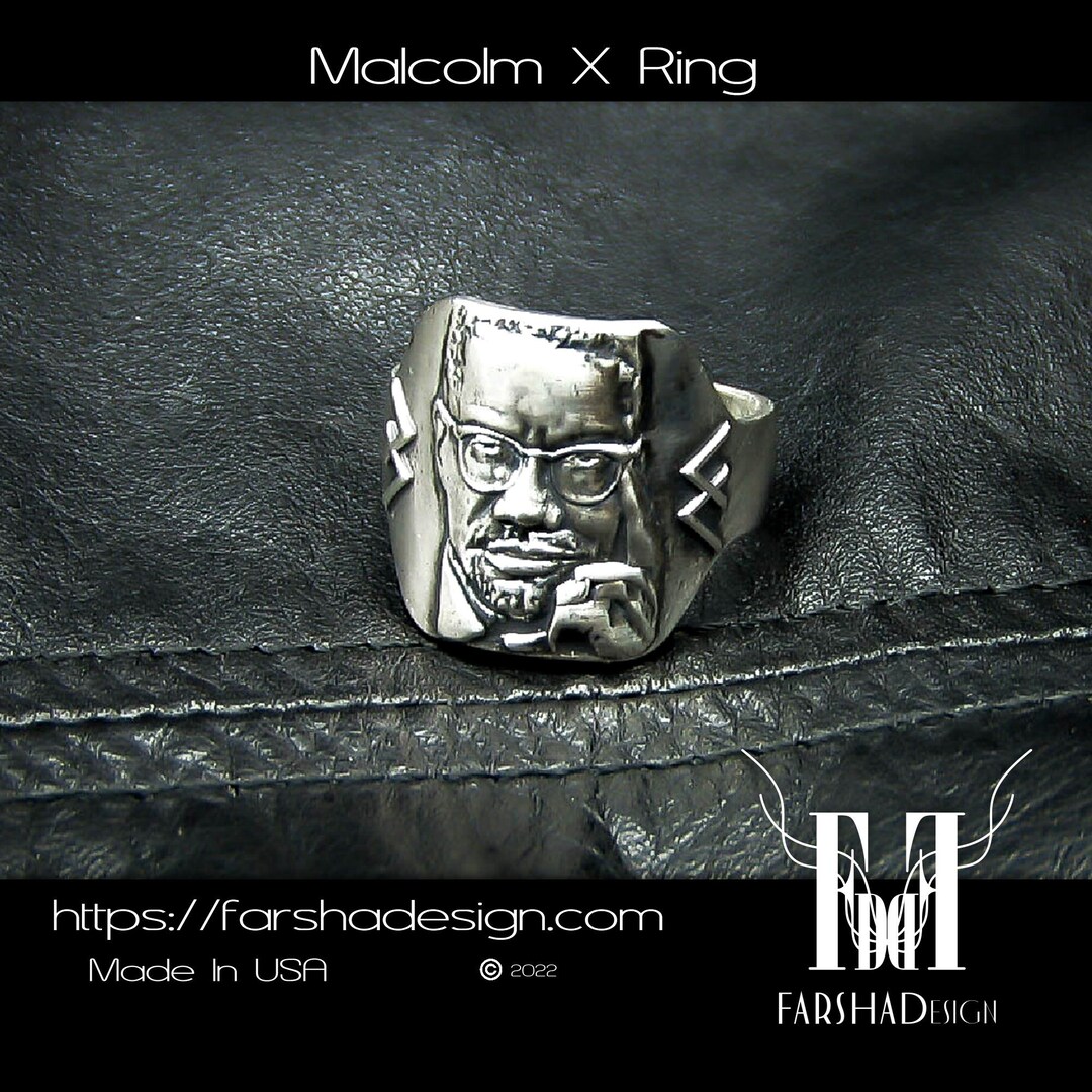 Malcolm X Ring - Etsy