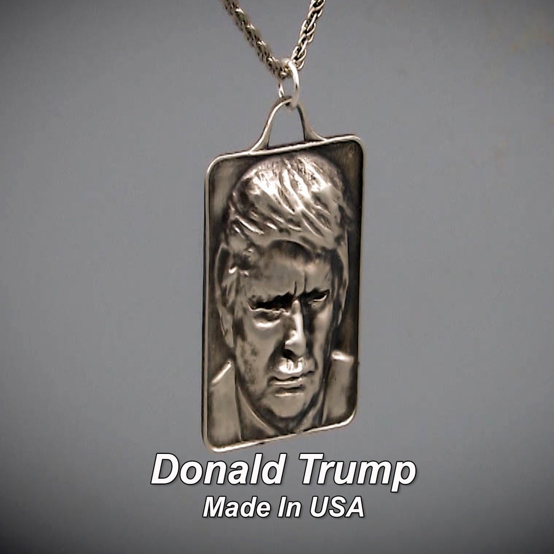 Donald Trump Necklace (sterling Silver 925) - Etsy