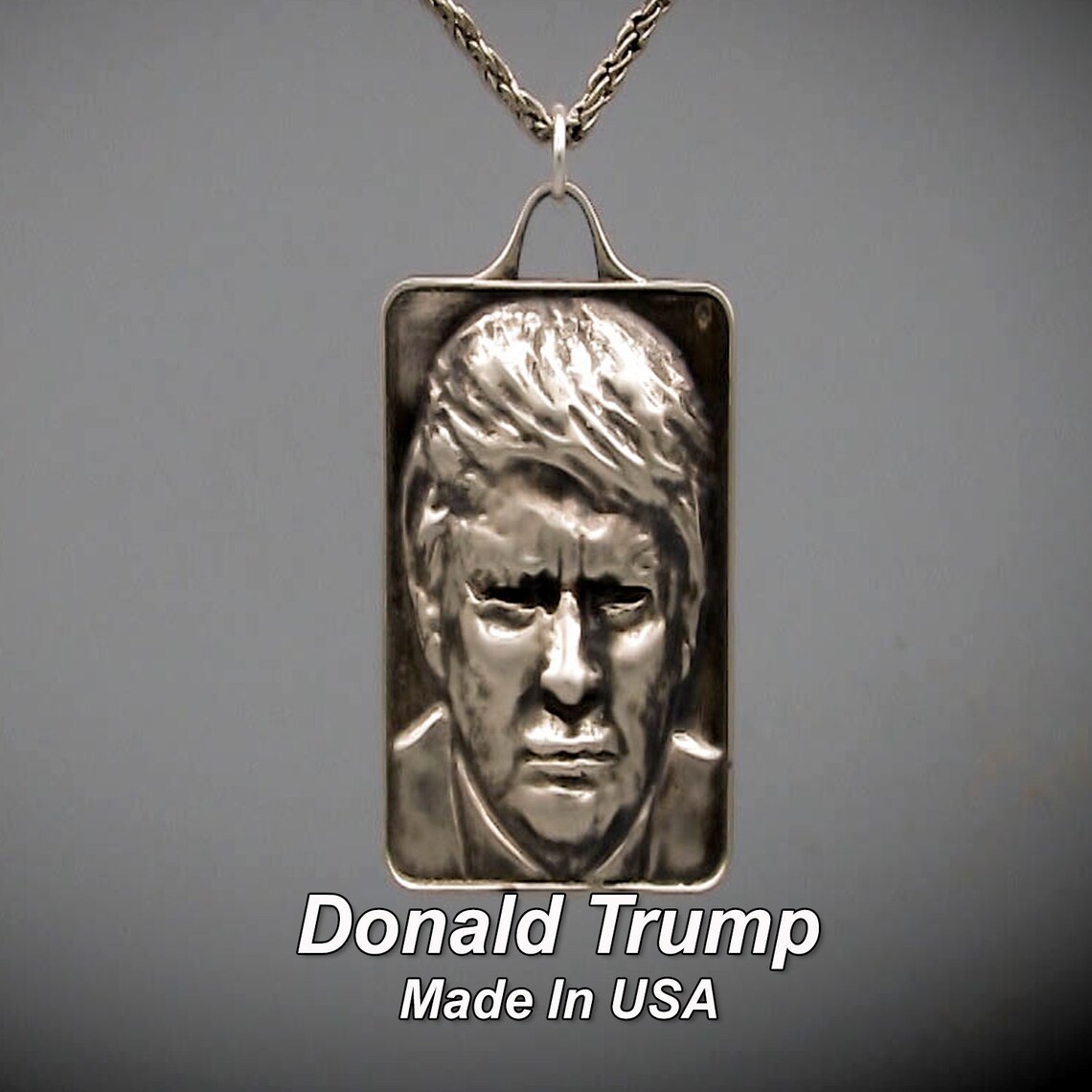 Donald Trump Necklace (sterling Silver 925) - Etsy