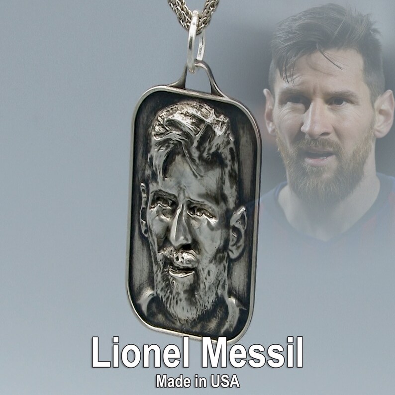Lionel Messi Necklace Sterling Silver 925 - Etsy