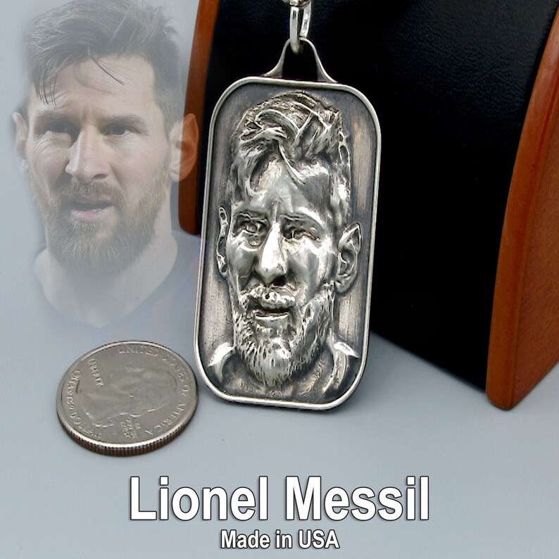 Lionel Messi Necklace Sterling Silver 925 - Etsy