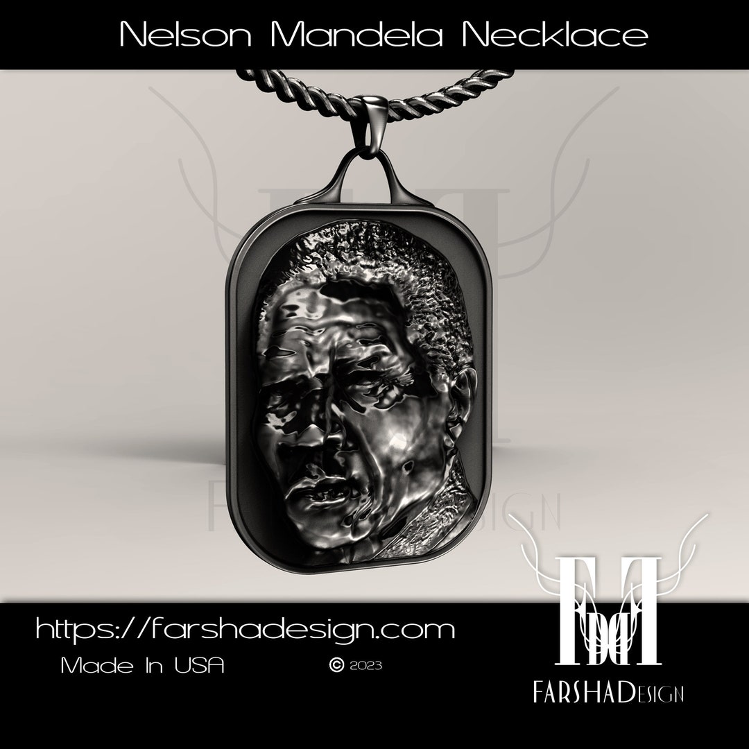 Nelson Mandela Necklace (pendant) - Etsy