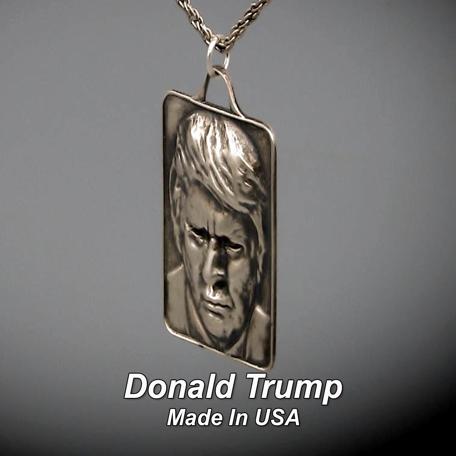 Donald Trump Necklace (sterling Silver 925) - Etsy