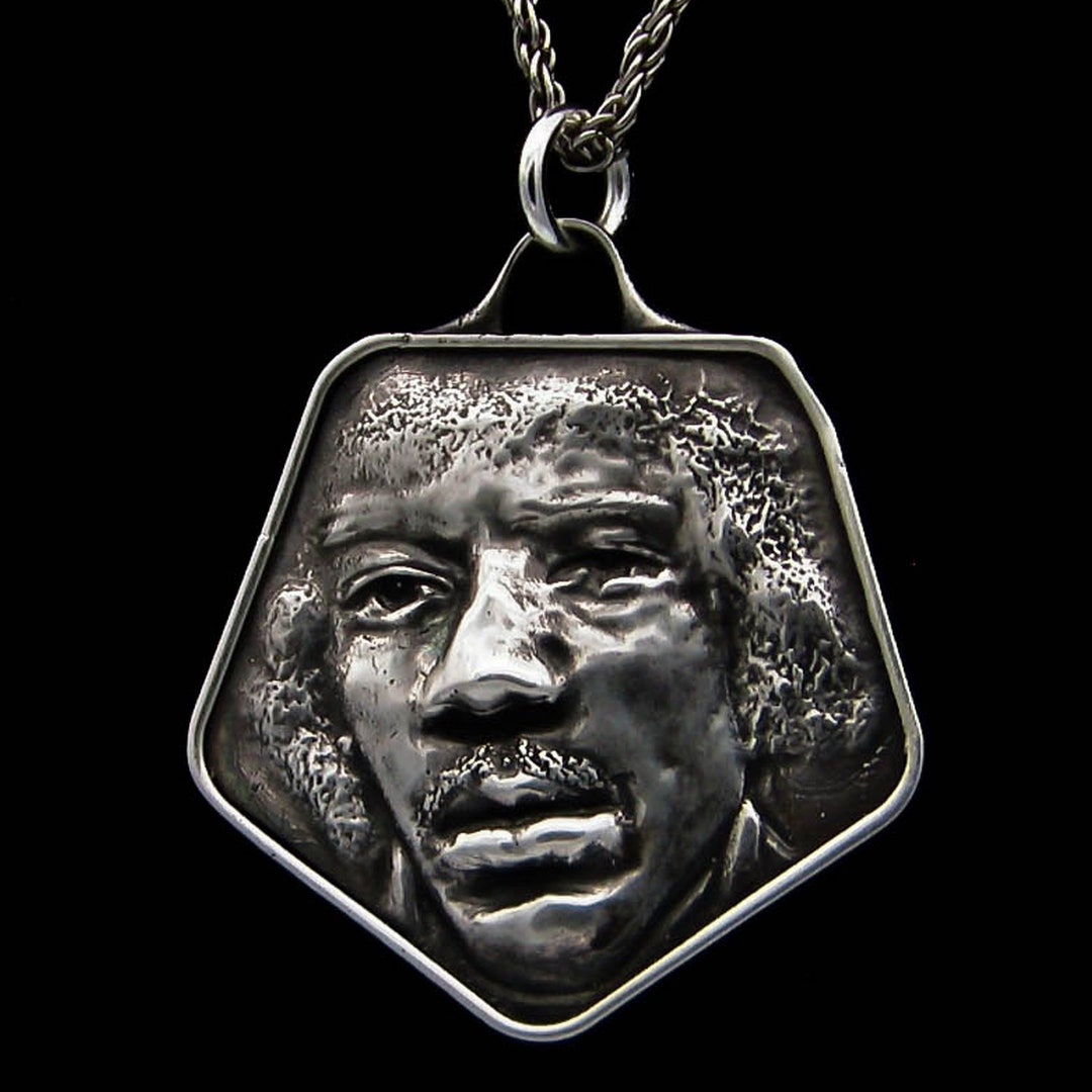 Jimi Hendrix Neecklace Sterling Silver 925 - Etsy
