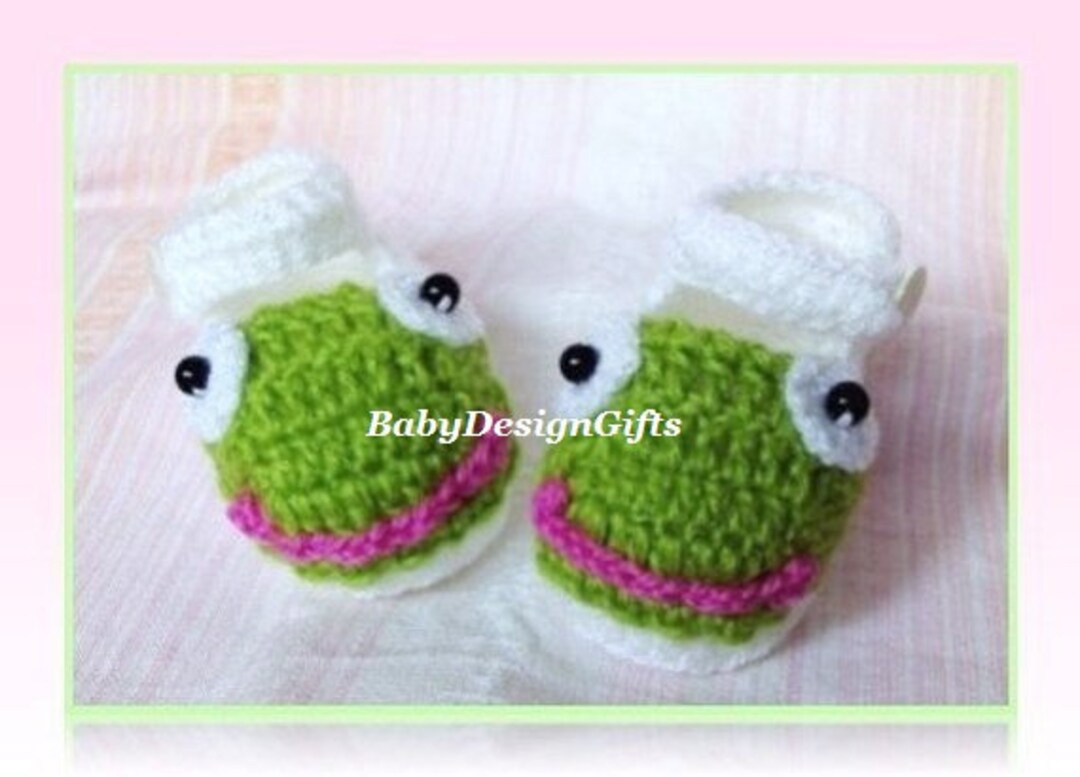 Baby Shoes Froggy Baby Booties Crochet Crochet Baby Shoes - Etsy