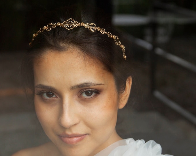 Gold Bridal Tiara Bridal Tiara Wedding Jewellery Bridal Hair Acessory ...