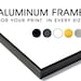 Thin Aluminum Frame in Any Size You Need! Black / Graphite / Silver ...