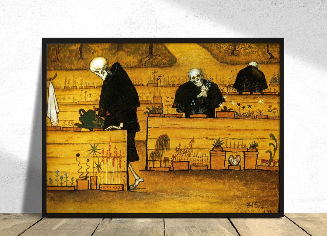The Garden of the Dead - Hugo Simberg | Finnish Symbolist, Vintage Art ...