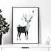 Deer Forest Collage Printed Poster Picture High Quality 250g Photo ...
