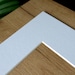 Custom Size Mat Board for Frame / Picture Mount, Black Matte, White ...