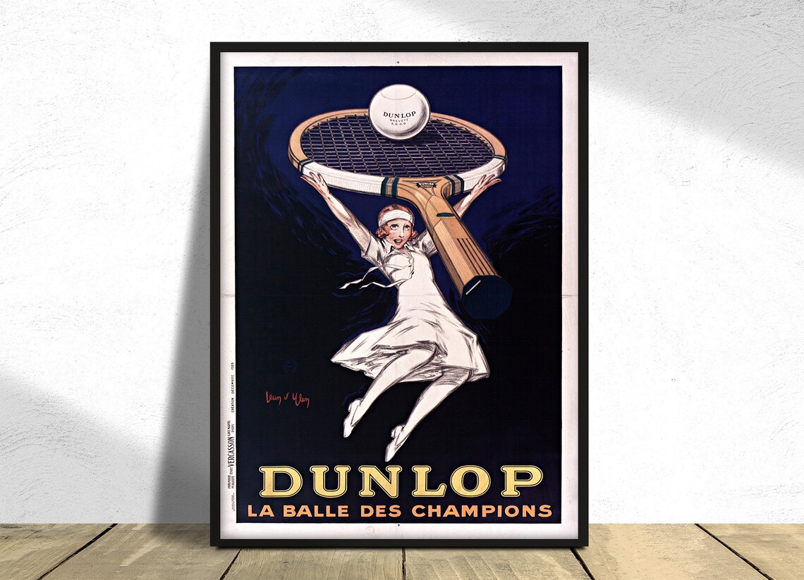 Dunlop La Balle Des Champions Jean D'ylen I Advertising - Etsy