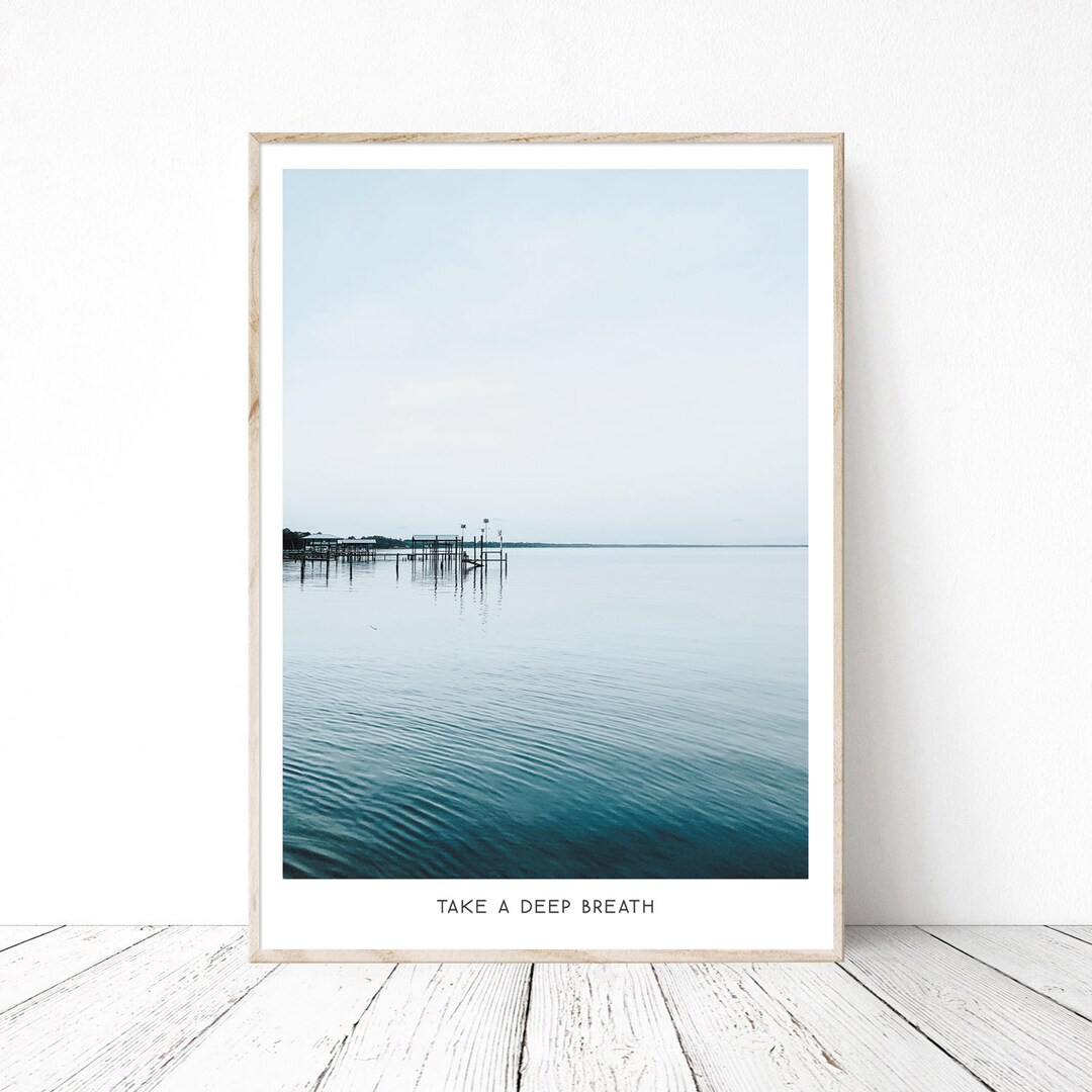 Take A Deep Breath Printed Poster Wallposter Posters Wallgallery Art ...