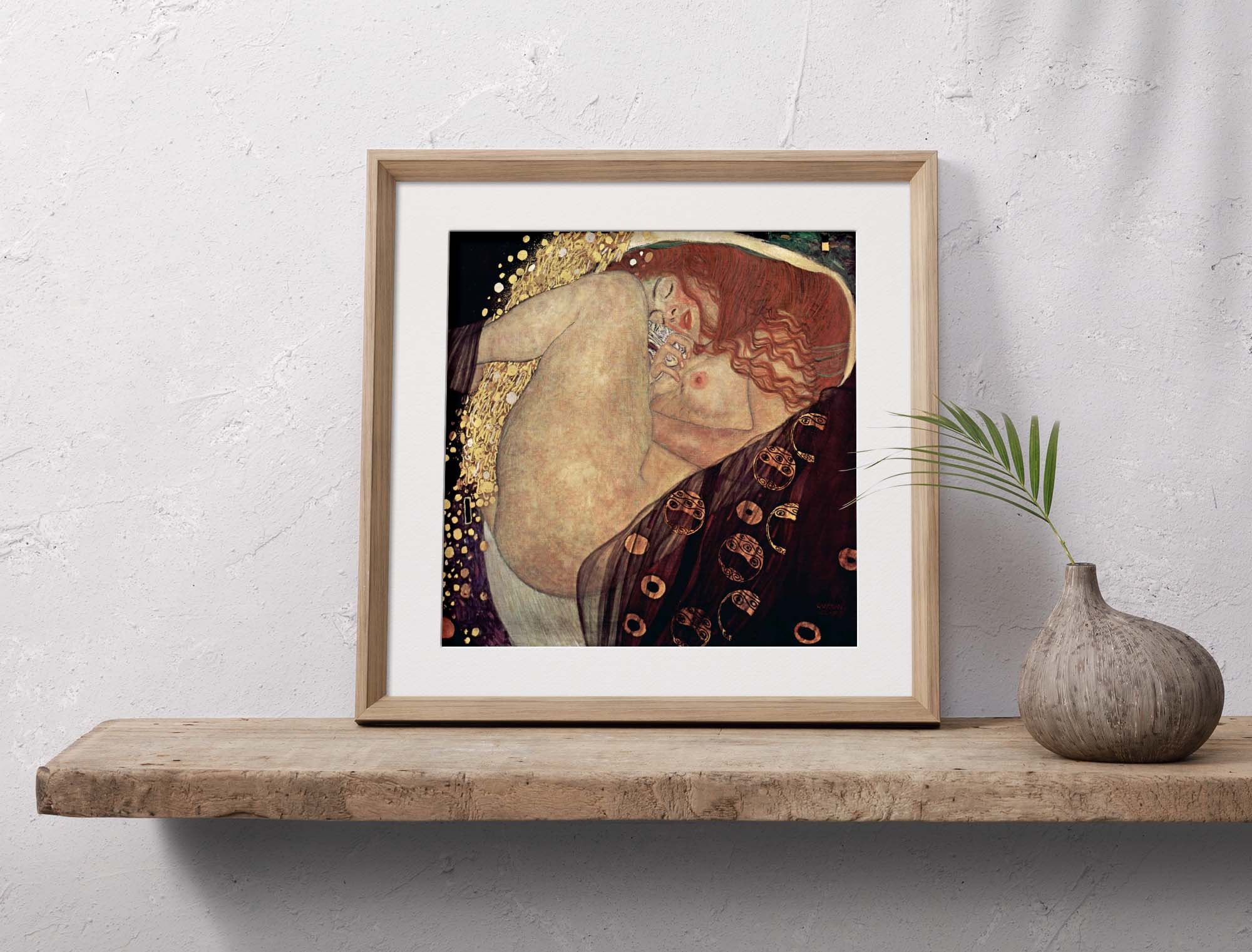 Danae Gustav Klimt Square Print Square Poster Vintage - Etsy