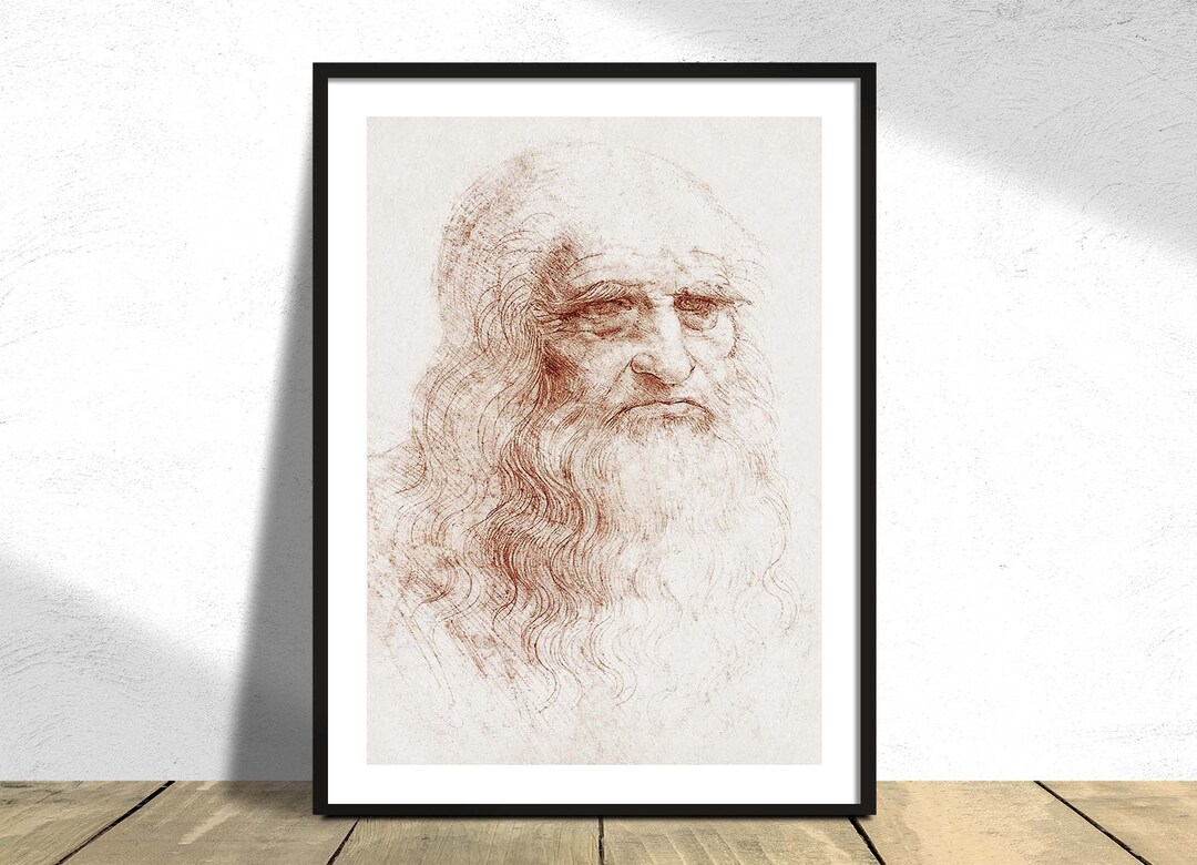 Self- Portrait - Leonardo Da Vinci | Reproduction Print, Renaissance ...