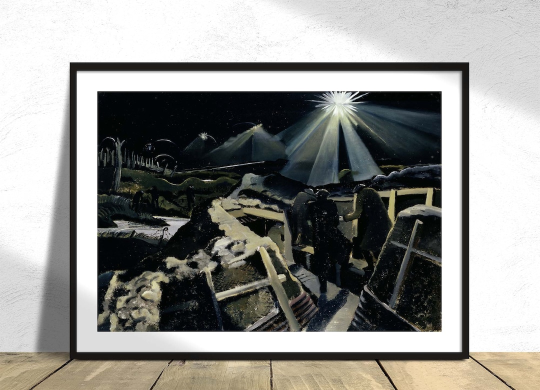 The Ypres Salient at Night - Paul Nash | British Art, Modernism, Poster ...
