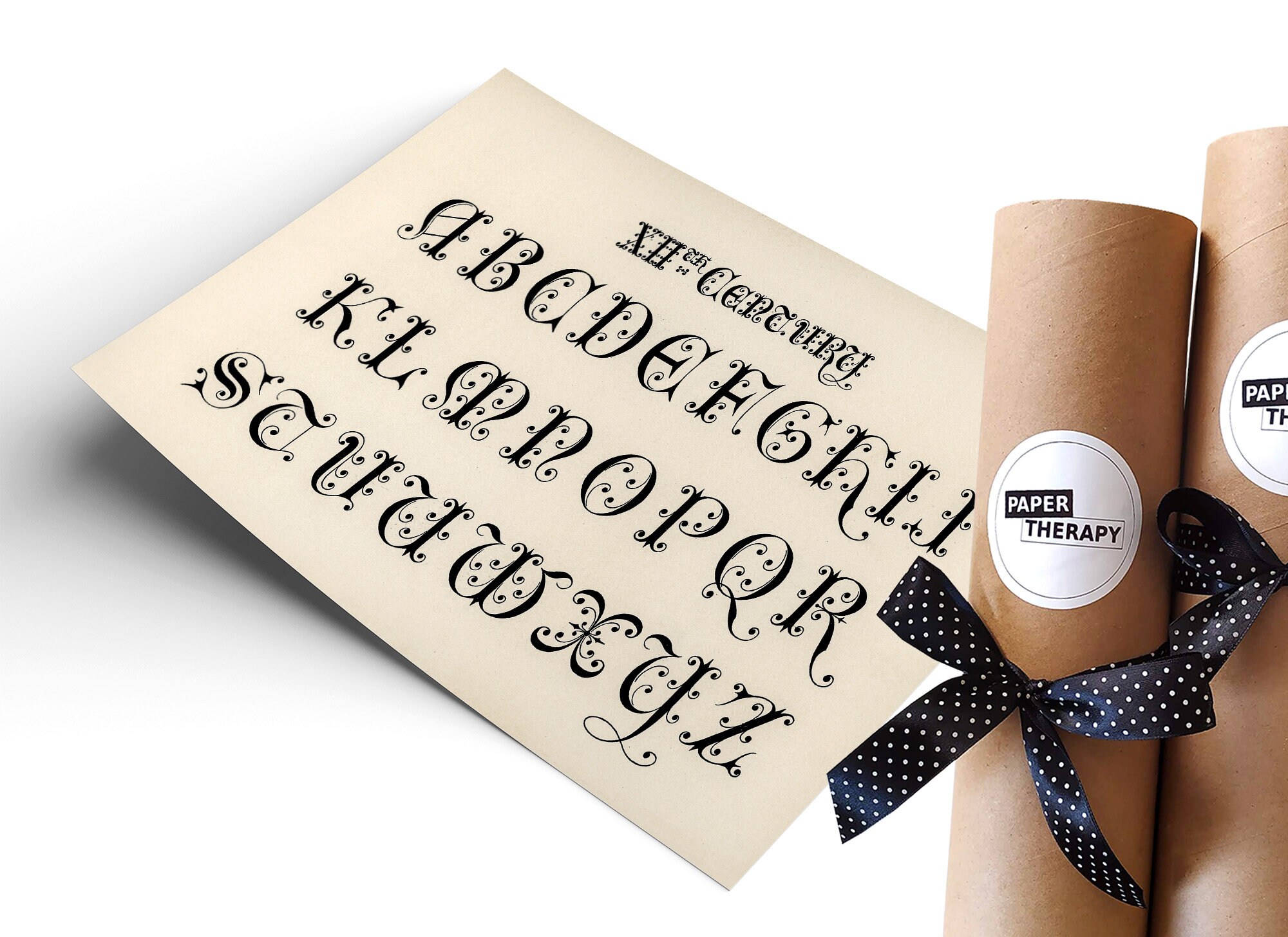 12th-century Calligraphy Fonts From Draughtsman's - Etsy