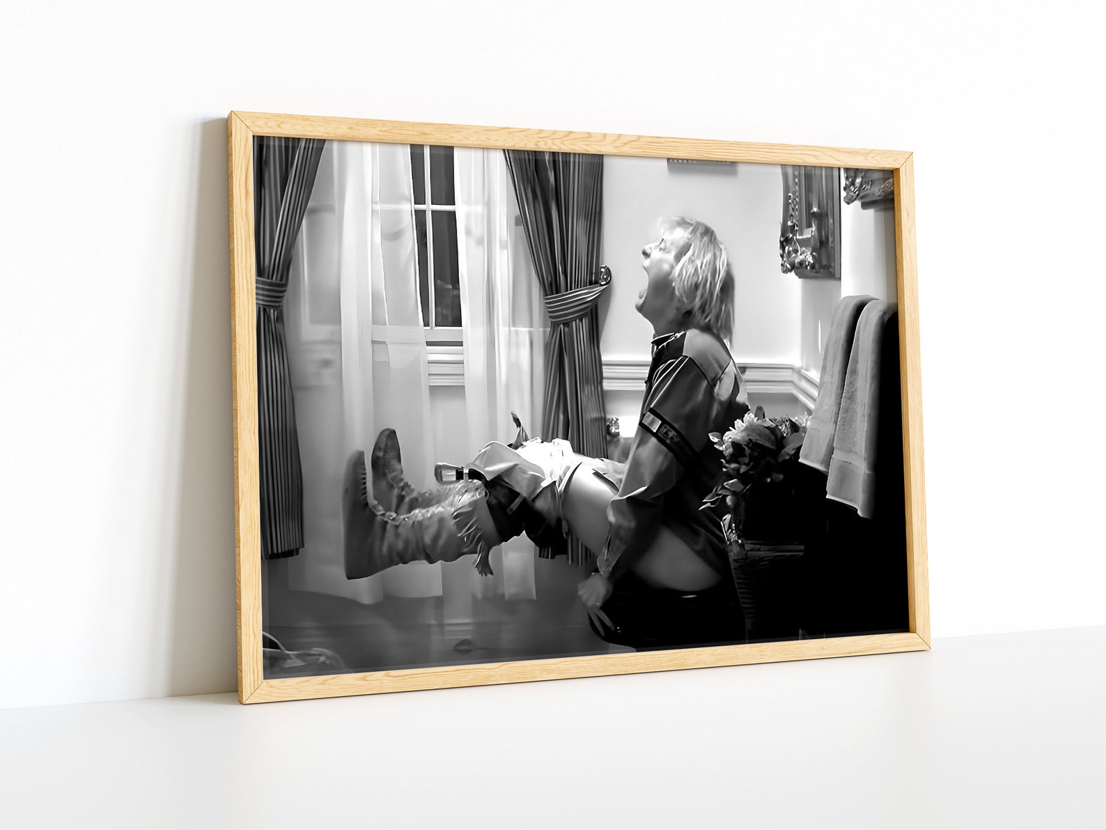 Dumb and Dumber B&W Bathroom Scene - Black and White Movie Poster ...