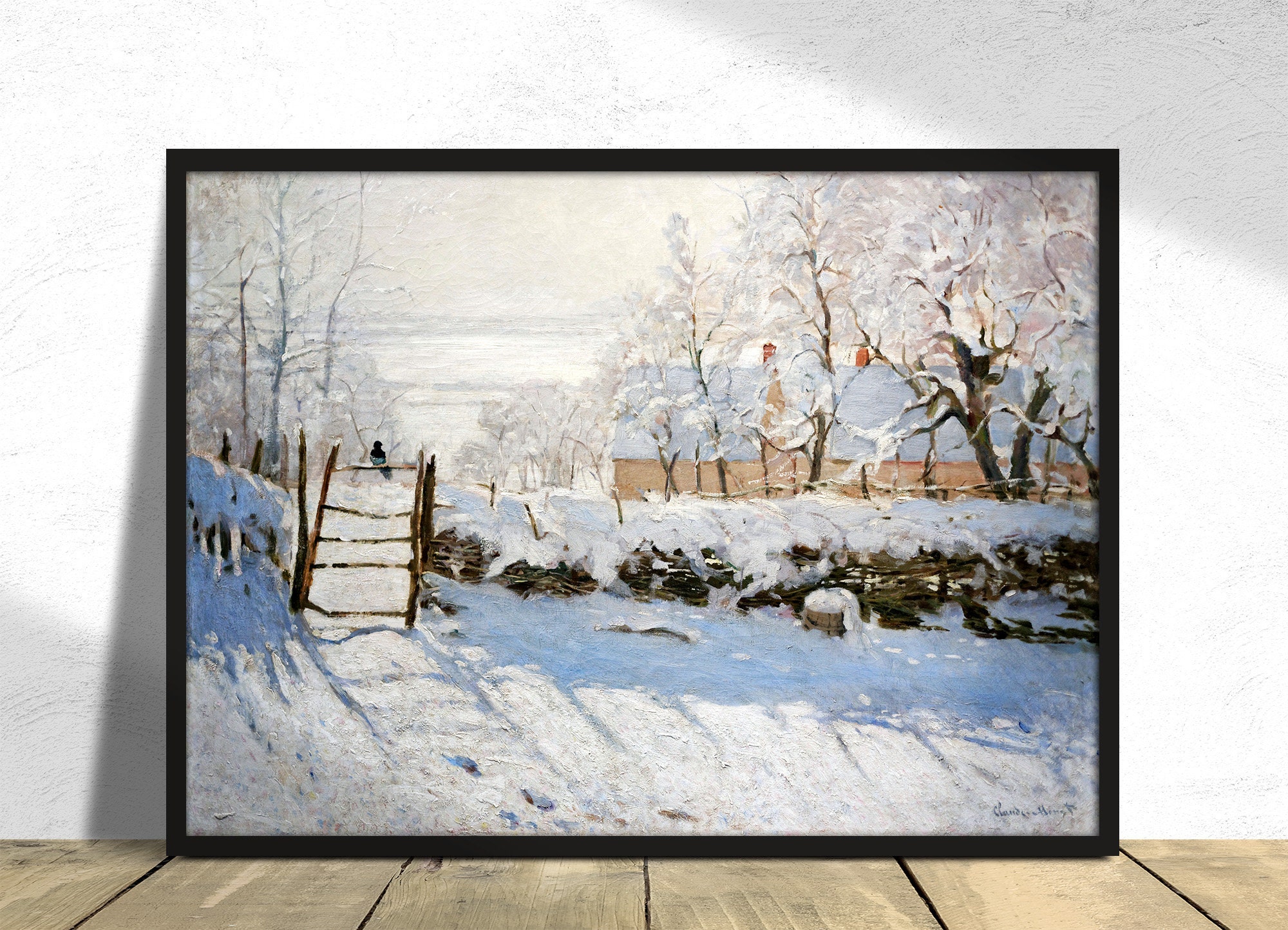 The Magpie - Claude Monet | French Impressionist, Botanic Print ...